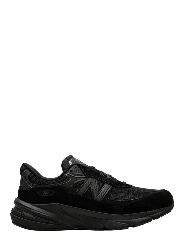 NEW BALANCE 990v6 Mesh And Suede Sneakers - Black