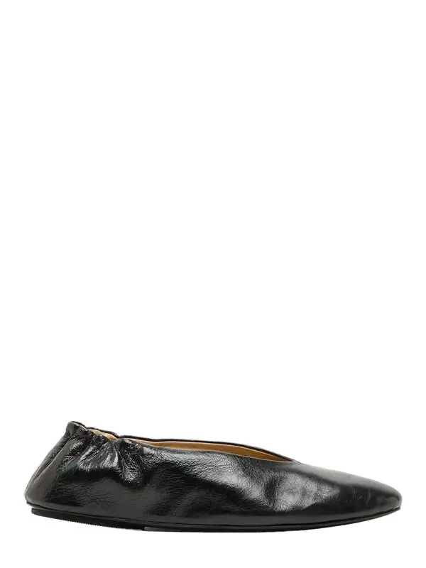 Marsèll Strascico Leather Ballet Flats - Black