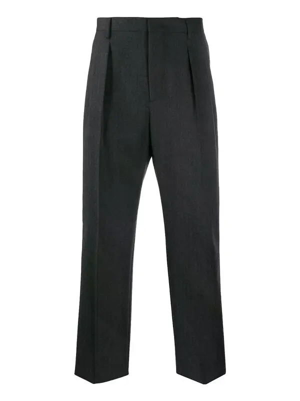 Valentino Garavani Straight Leg Tailored Trousers - Grey