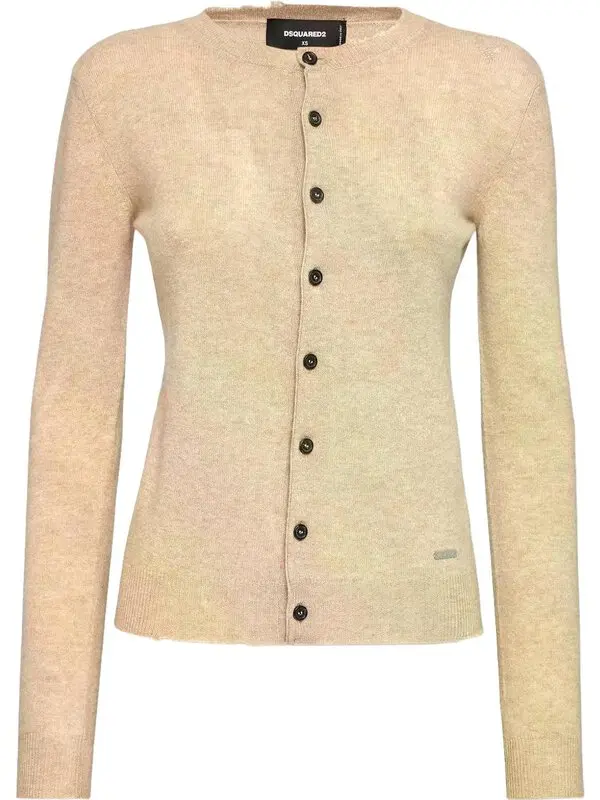 Dsquared2 Crew-neck Cardigan - Neutrals