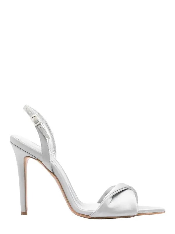 GINISSIMA 110mm Stiletto Slingback Sandals - Grey