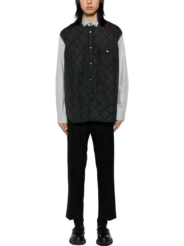 Junya Watanabe Quilted Shirt - Black