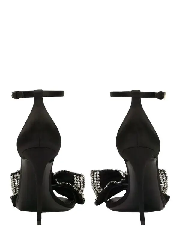 Dolce & Gabbana 105mm Embellished Stiletto Sandals - Black