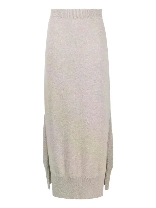 BARRIE High-waisted Knit Skirt - Neutrals