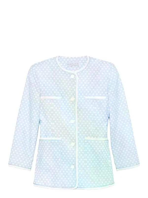 ROWEN ROSE Polka-dot Jacket - Blue