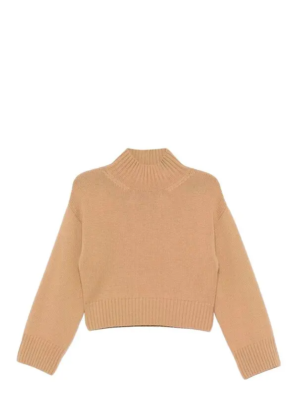 Fabiana Filippi Cropped High Neck Sweater - Neutrals