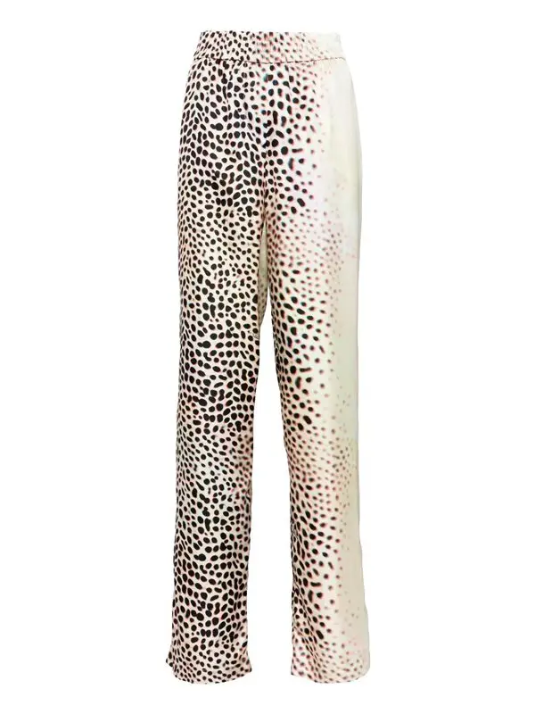 Roberto Cavalli Graphic-print Straight Trousers - Neutrals