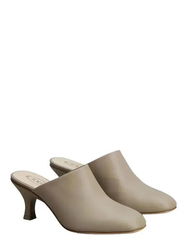 TOD'S 65mm Leather Mules - Neutrals