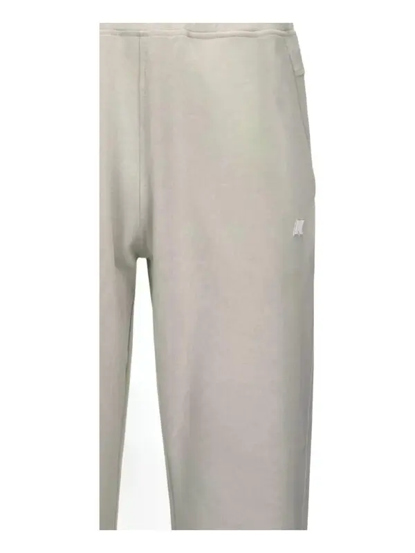 K-WAY Logo-embroidered Track Pants - Grey