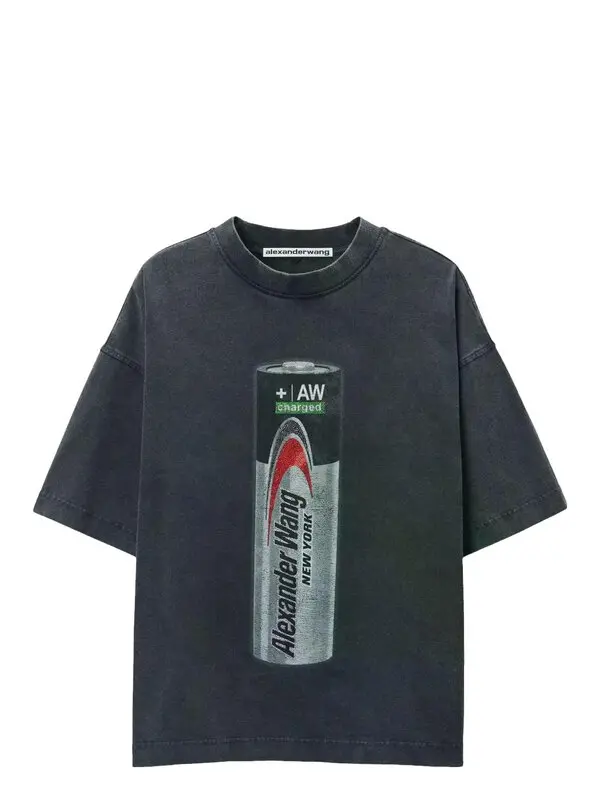 Alexander Wang Graphic-print T-shirt - Grey