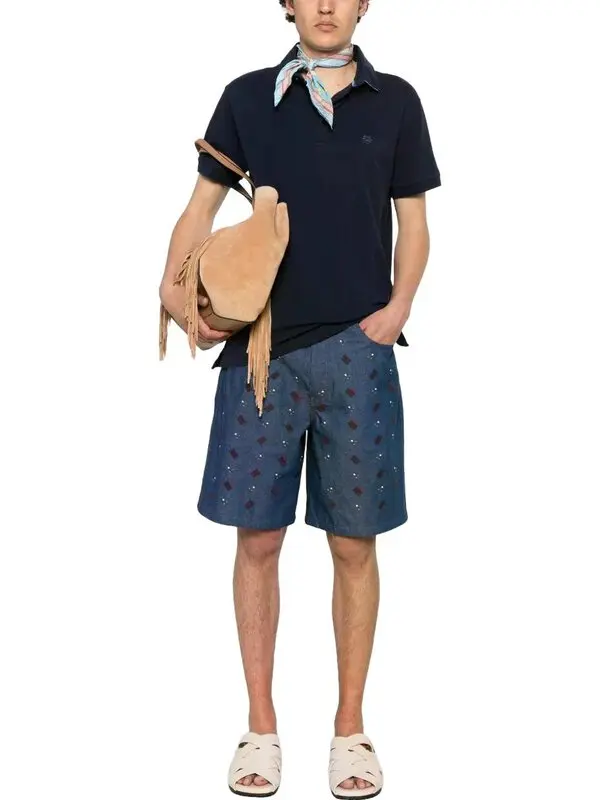 Etro Cotton Polo Shirt - Blue