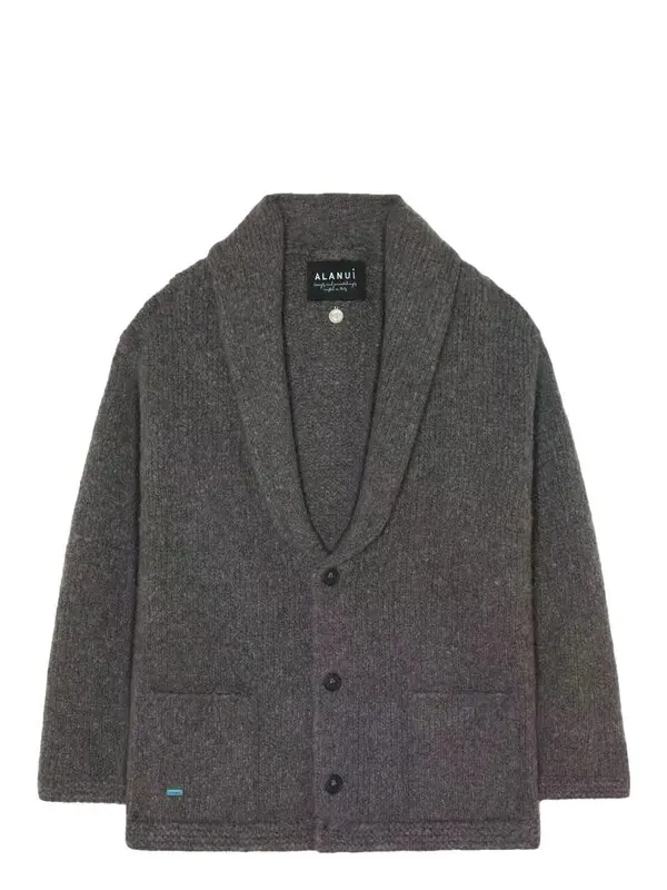 Alanui Finest Ribbed Cardigan - Grey