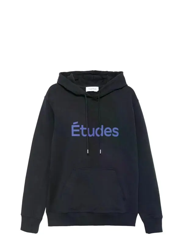Études Studio Logo Print Hoodie - Blue