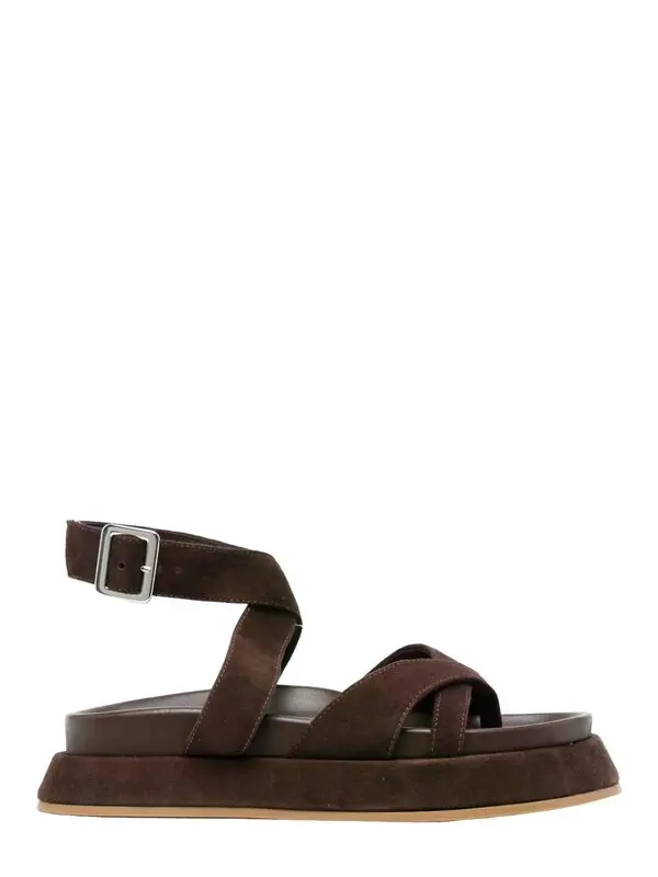 GIABORGHINI Flat Sandals - Brown