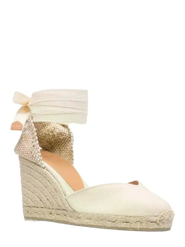 CastaÑer Tie-fastening Wedge Espadrilles - Neutrals