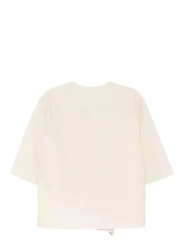 LAUREN MANOOGIAN Asymmetrical Panel Shirt - Neutrals