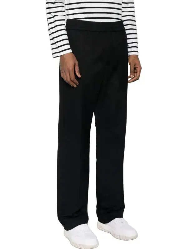 Valentino Garavani Raised Seam Straight-leg Trousers - Blue