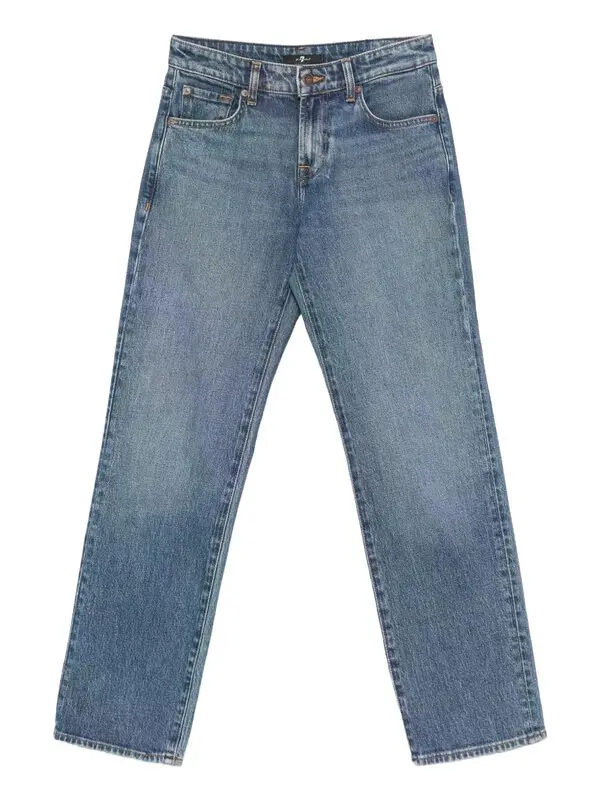 7 For All Mankind Calie Straight-leg Jeans In Imperial - Blue