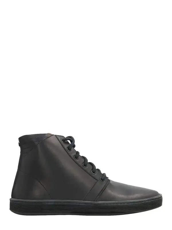VOLTA Leather Lace-up Desert Boots - Black