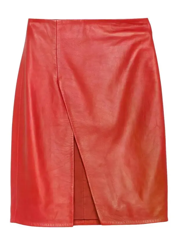 Loulou De Saison Leather Skirt - Red