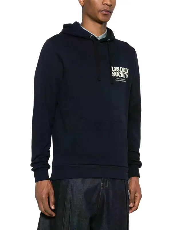 LES DEUX Society Hoodie - Blue
