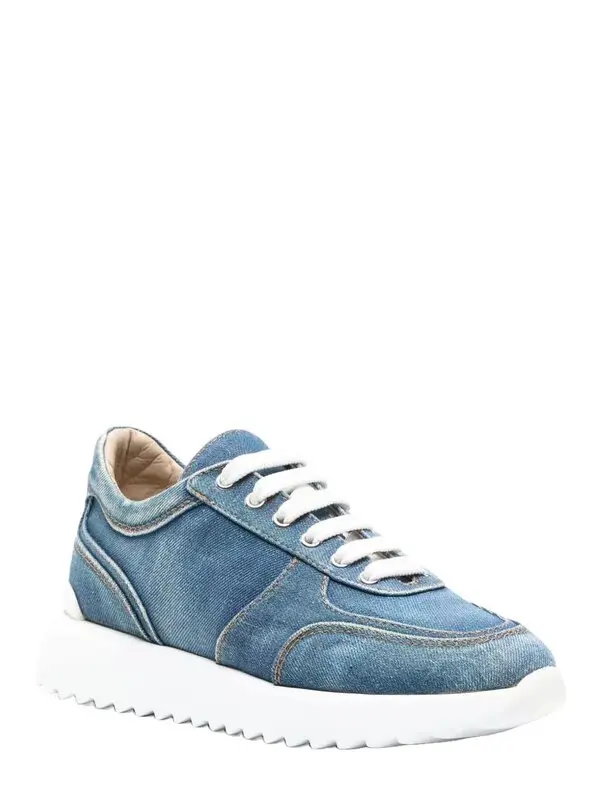 LE SILLA Claire Denim Sneakers - Blue