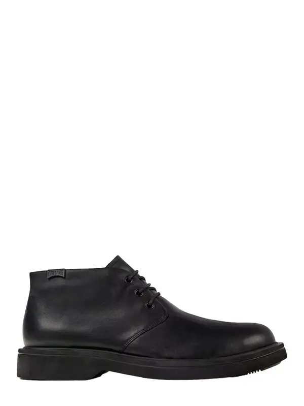 Camper Norman Lace-up Leather Boots - Black
