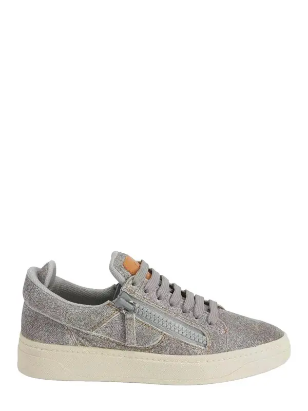GIUSEPPE ZANOTTI Zip-up Sneakers - Grey