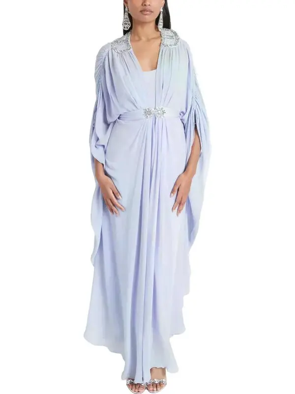 TEMPERLEY LONDON Embellished Maxi Dress - Blue