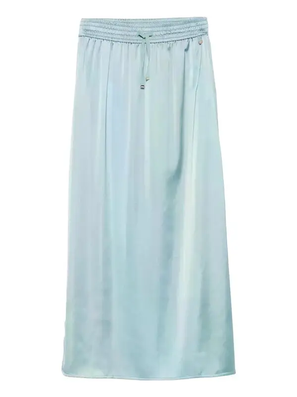 Herno Satin Maxi Skirt - Blue