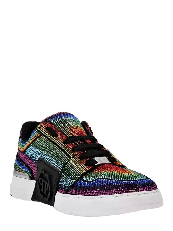 Philipp Plein Embellished Low-top Sneakers - Blue
