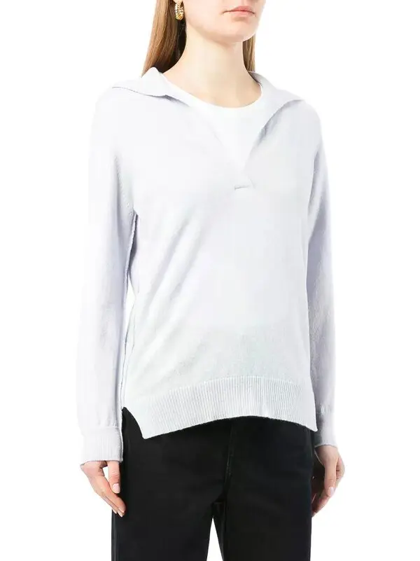 Pringle Of Scotland Polo Neck Cashmere Jumper - Blue
