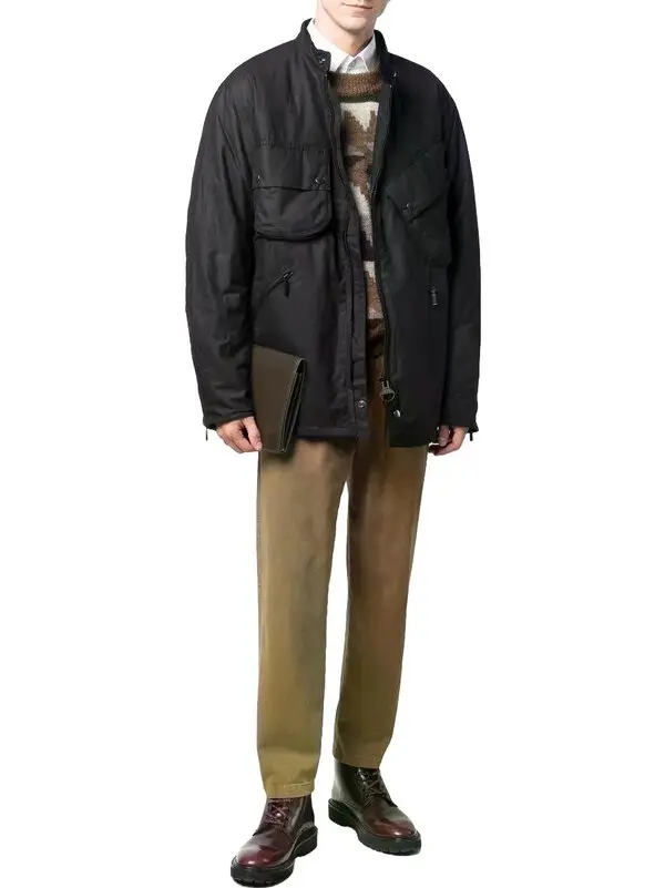 Barbour Multi-pocket Zip-up Jacket - Black