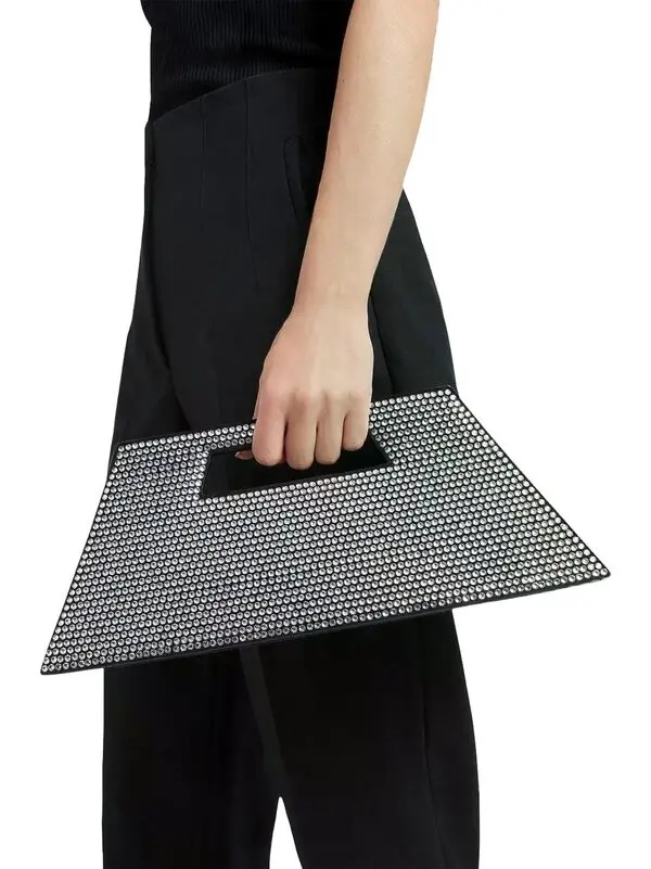 GIUSEPPE ZANOTTI Meloee Rhinestone Clutch - Silver