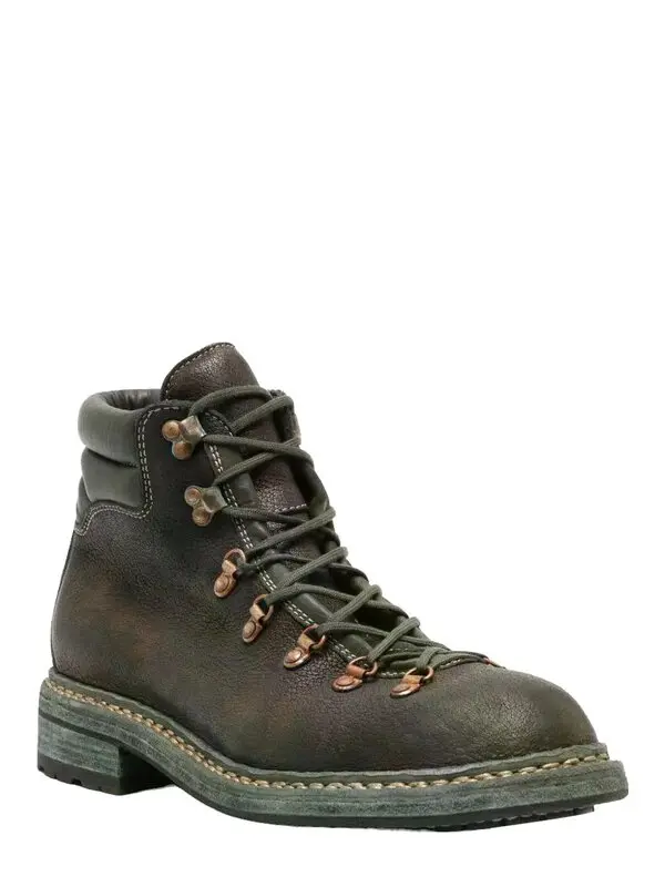 Guidi Calf Leather Lace-up Boots - Brown