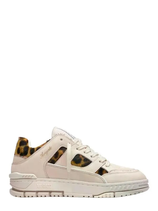 Axel Arigato Area Lo Sneakers With Leopard Print Accents - Neutrals