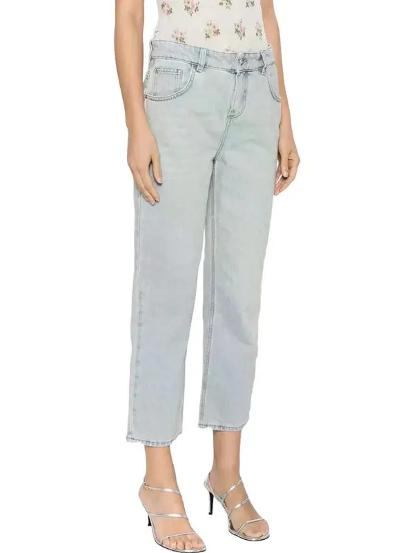 Blumarine Logo-embroidered Jeans - Blue