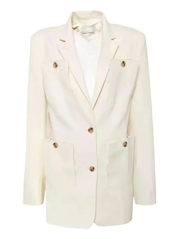 LITKOVSKA Wool Blazer - Neutrals