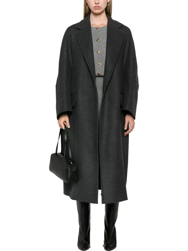 Max Mara Virgin Wool-blend Coat - Grey