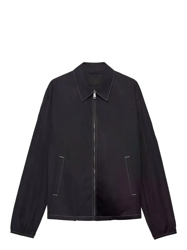 Prada Cotton Blouson Jacket - Blue