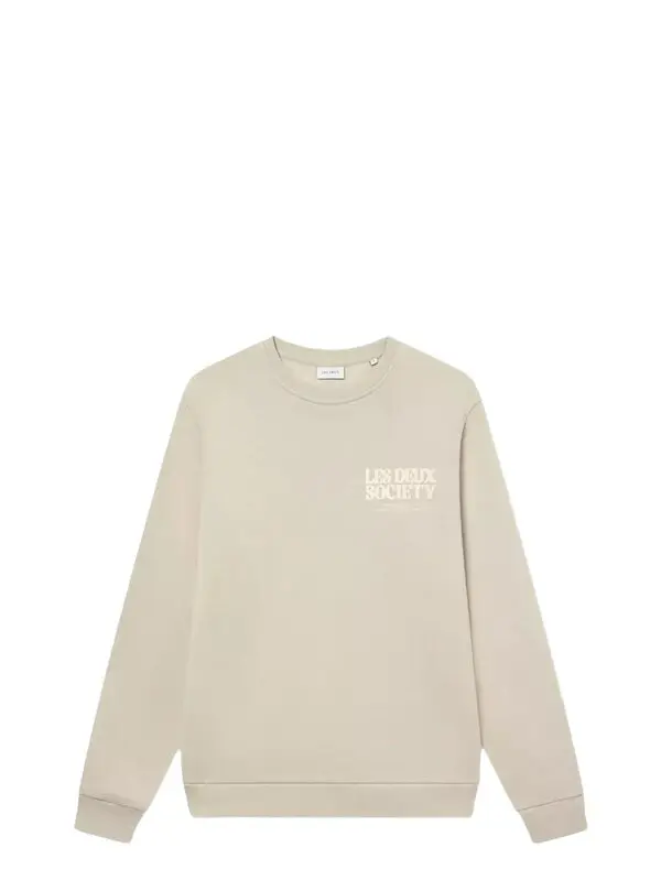 LES DEUX Cotton Sweatshirt - Neutrals