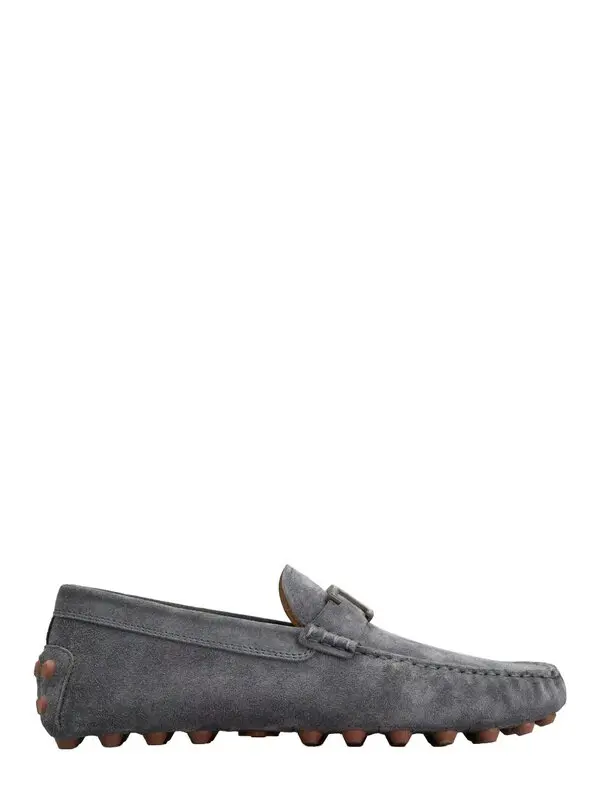 TOD'S Suede Gommino Loafers - Grey