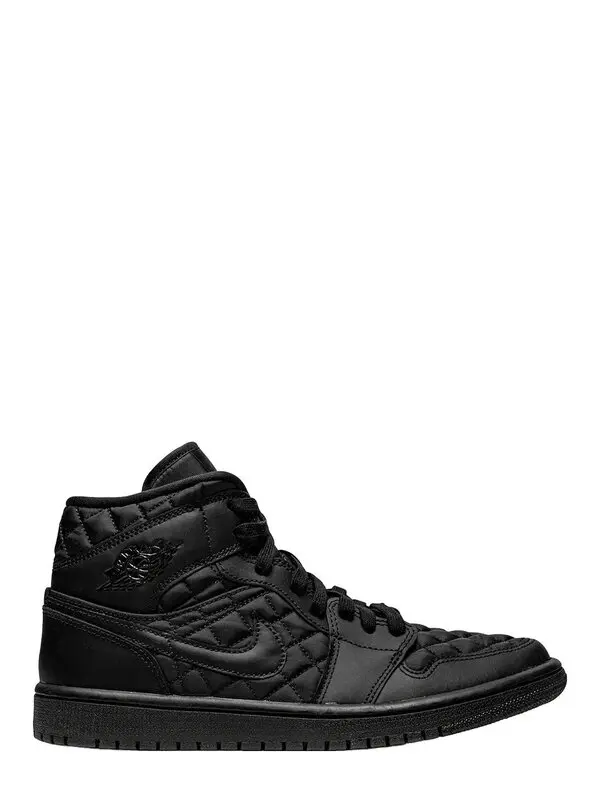 JORDAN Air 1 Mid Quilted Sneakers - Black