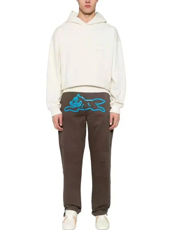 ICECREAM Running Dog Tapered-leg Trousers - Brown