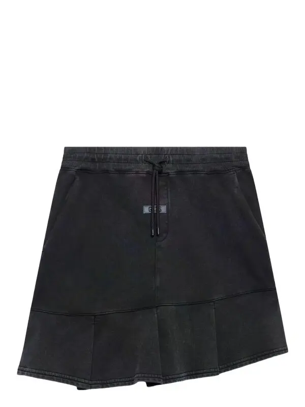 Gcds Stone-washed Track Skirt - Grey
