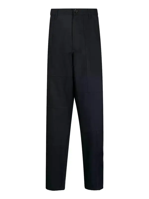 Comme Des Garçons Panelled Tailored Trousers - Blue