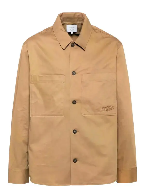 Maison Kitsuné Cotton Shirt - Brown