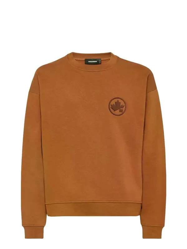 Dsquared2 Logo-print Cotton Sweatshirt - Orange