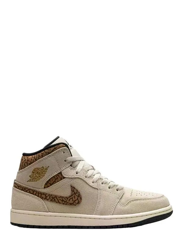 JORDAN Air 1 Mid Brown Elephant Sneakers - Neutrals