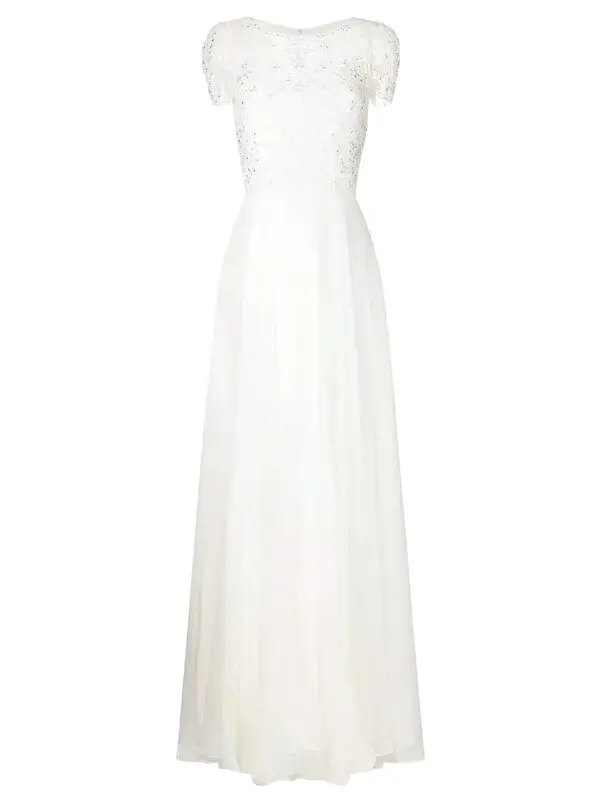 Jenny Packham Albertine Crystal-embellished Gown - White